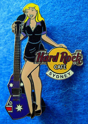 SYDNEY BLONDE GIRL OF ROCK GOR FLAG GUITAR PUZZLE 2004 Hard Rock Cafe ...