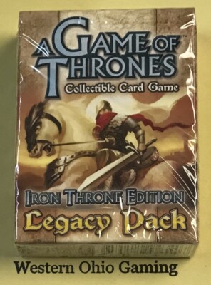 A Game of Thrones CCG Legacy Pack NEW Iron Throne Edition GOT TCG | eBay
