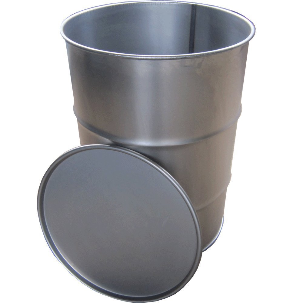 205 litre /45 gallon brand new steel drum /barrel/container for bbq ...