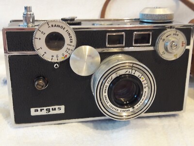 Vintage Argus C3 Rangefinder 35mm Camera W/50mm Coated Cintar Lense ...