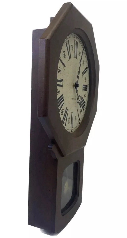 Howard Miller Barwick Pendulum Wall Clock Quartz Movement Digital Chime ...