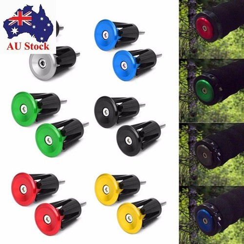 Handlebar Grips Covers Handle Bar Cap Bike Handle End Plugs Aluminum ...
