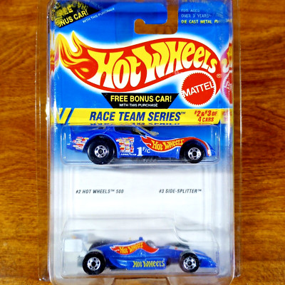 Hot Wheels Vintage Race Team Series 2-Pack 500 Side-Splitter BW 1995 ...