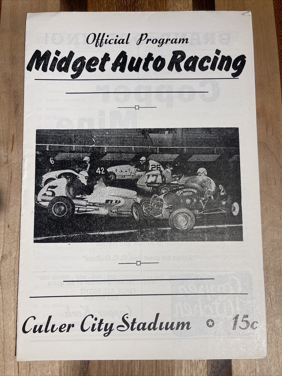1950 Midget Race Program, Culver City Stadium, Los Angeles | eBay