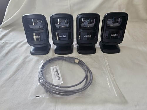 4x Motorola Symbol DS9208 2D QR, 1D Touchless Barcode Scanner w/1 USB ...
