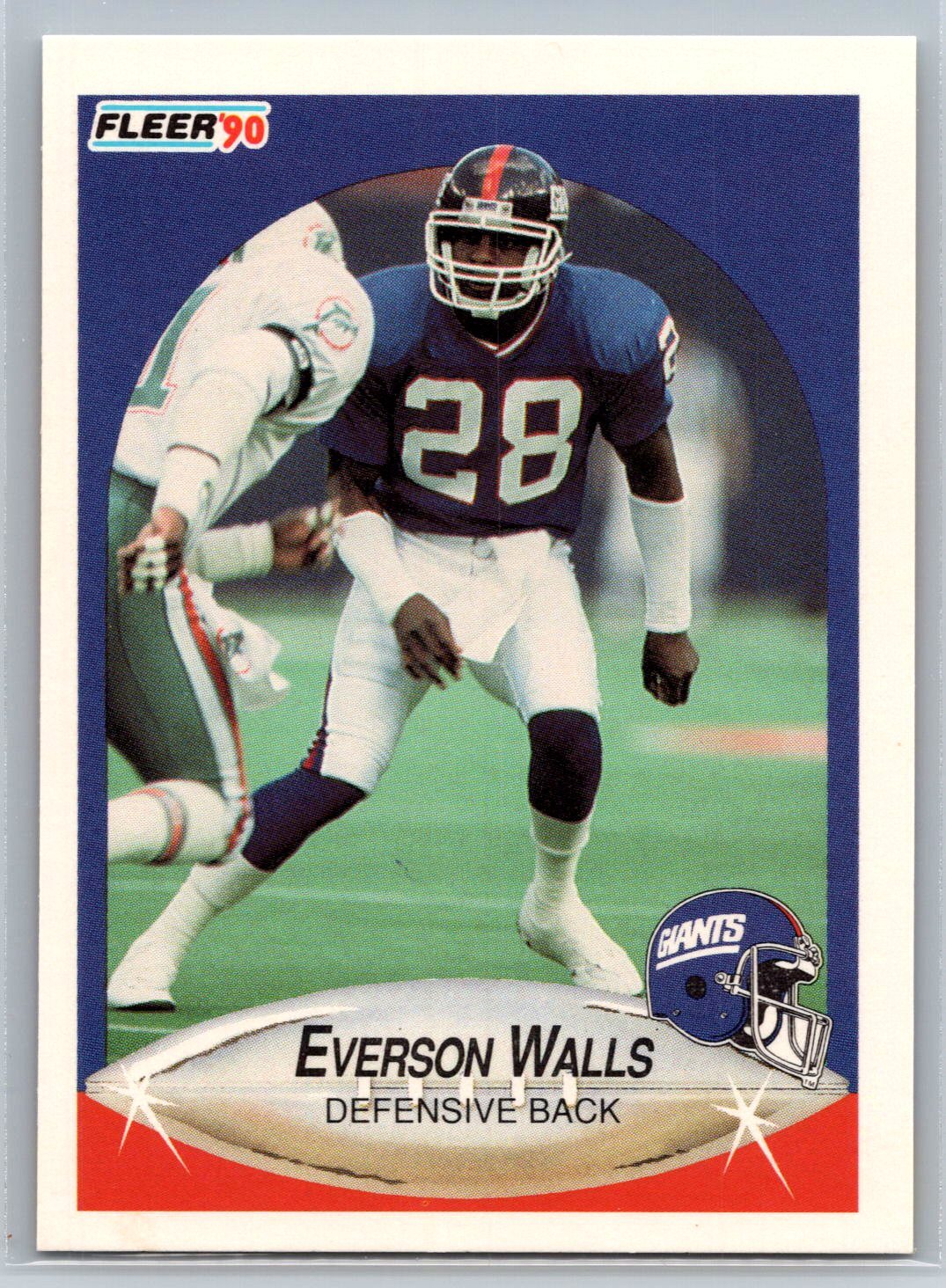 1990 Fleer Update Premiere Edition Everson Walls New York Giants #U-14 ...