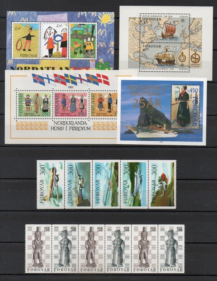 Faroe Islands - Miniature Sheet Collection - 2 scan - VF MNH ...