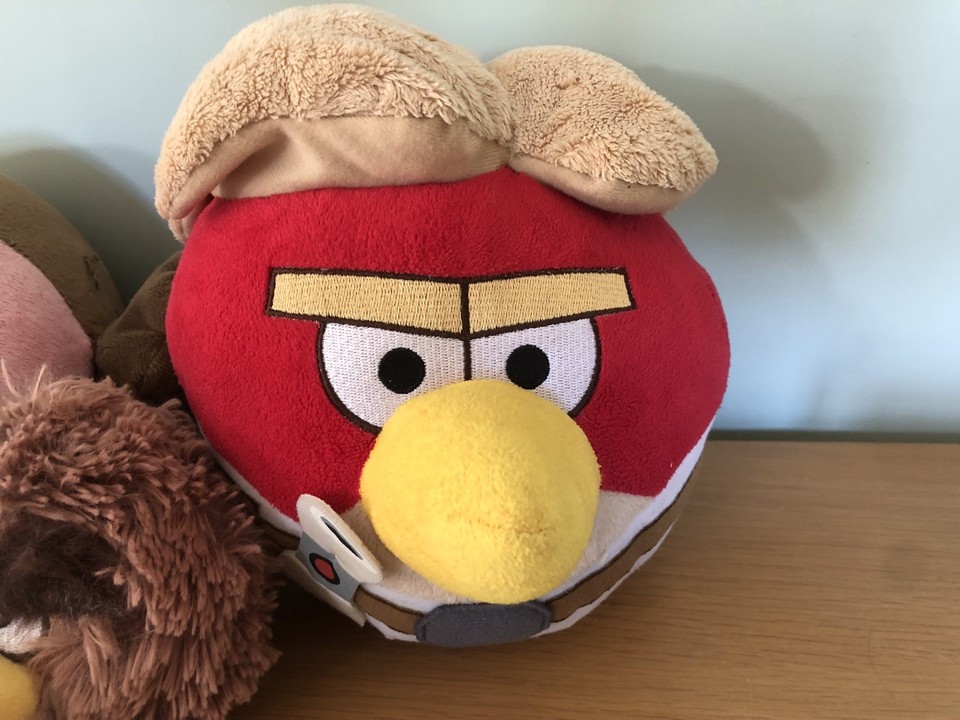 Angry Birds Luke Sky Walker, Princess Leia 10” and Chewy 6” plush toy ...