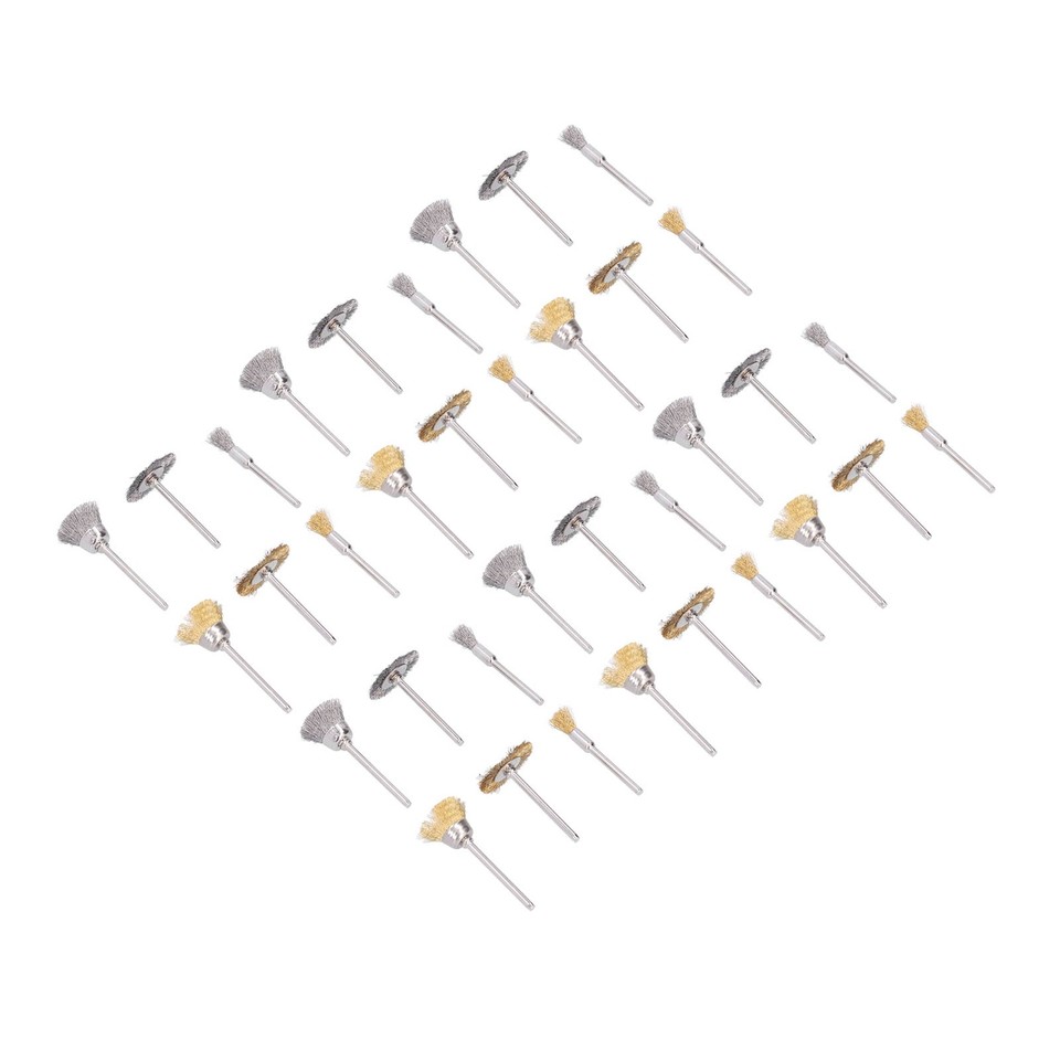 36PCs Set Wire Polishing Wheel Pen Flat Bowl Shaped Steel Wire Wheel ...