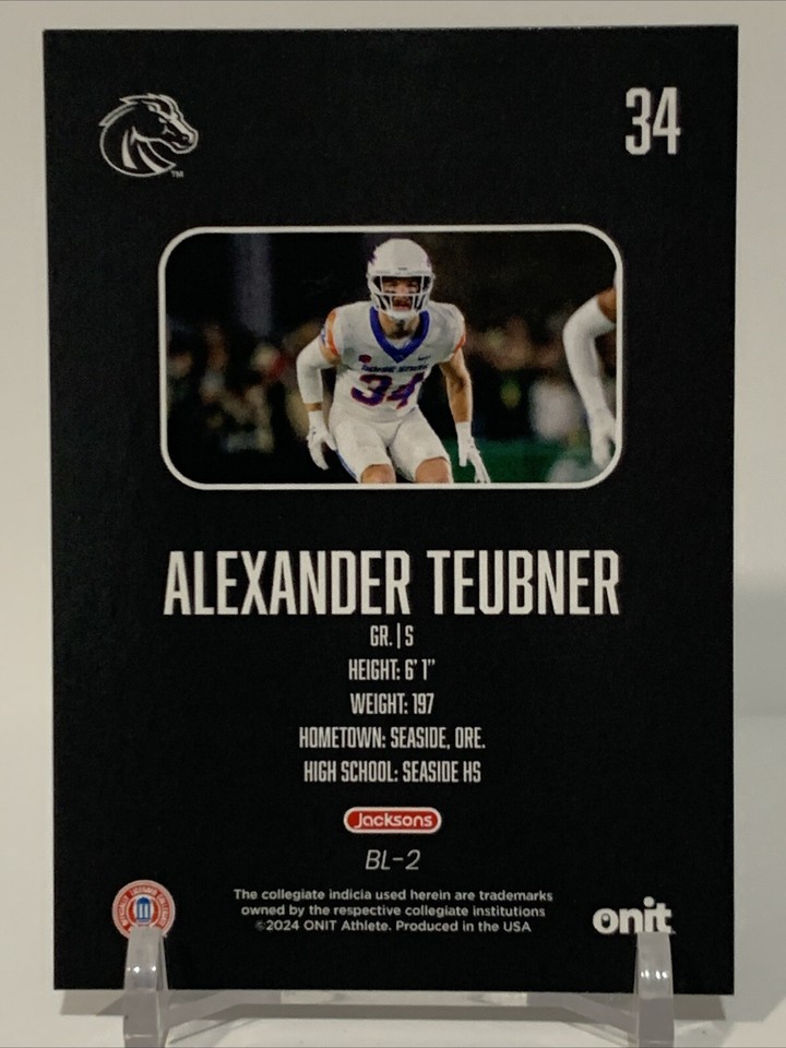 2024 Onit Athlete - Gold Blackout SP #BL-2 Alexander Teubner | eBay