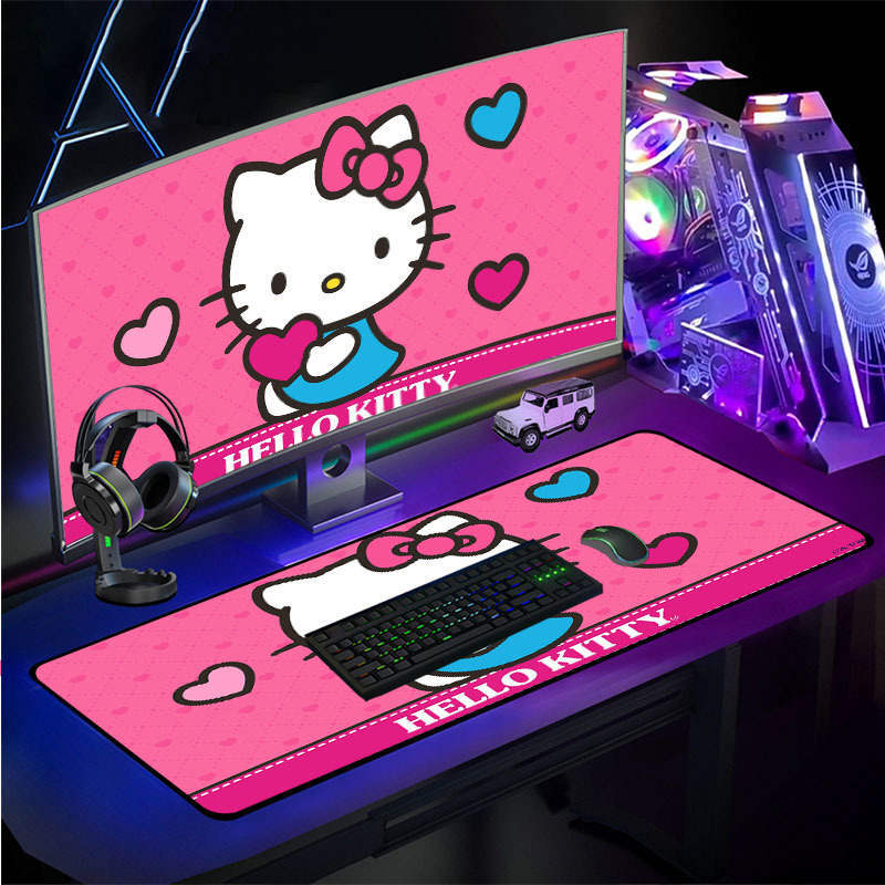 Hello Kitty LED Gaming Large RGB Extended Anti-Slip Mouse Mat Pad ...