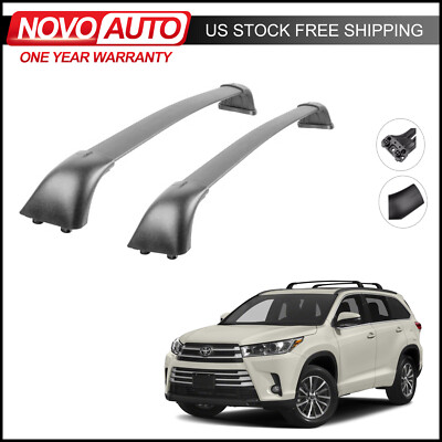 Luggage Carrie Roof Rack Cross Bar For 2014-2019 Toyota Highlander XLE ...