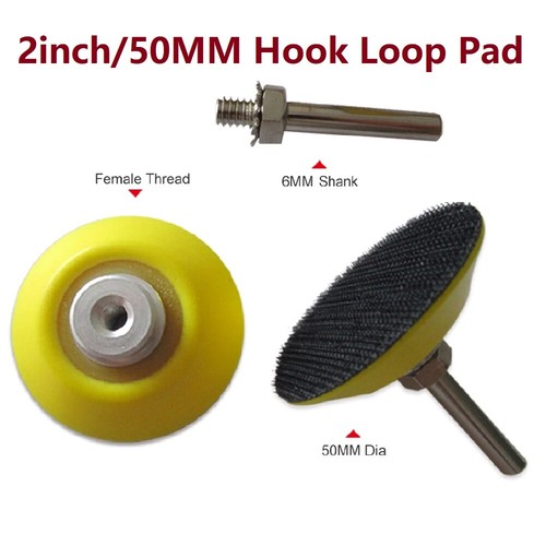 2 Inch Sanding Backup Pad Hook and Loop Backing Pad Polishing 6mm ...