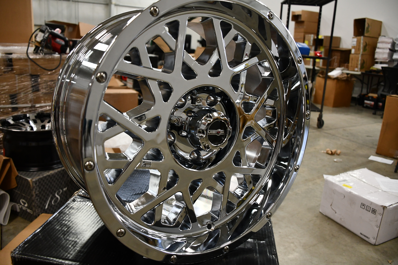 Set 4 20" Vision Off-Road 412 Rocker Chrome Wheels 20x9 6x135 Truck ...