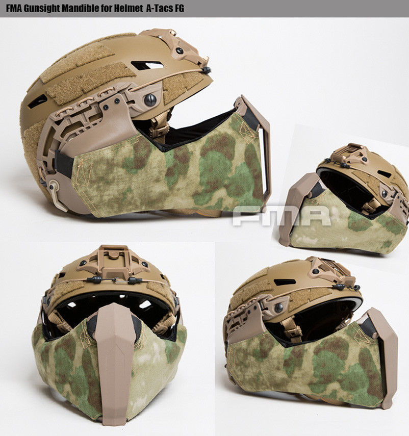 FMA Gunsight Mandible Tactical Airsoft Half Face Mask To Fast/High Cut ...