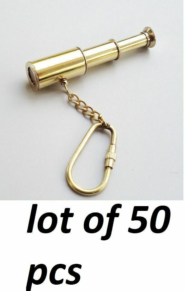 Lot Of 50 Working Brass Telescope Key Chain Collectable Nautical ...