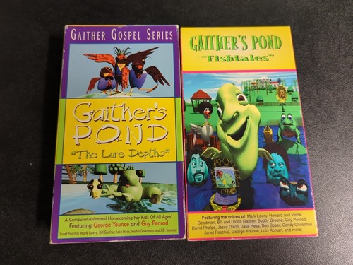 Lot of 2 Gaither's Pond Fishtales & The Lure Depths VHS Gaither Gospel ...