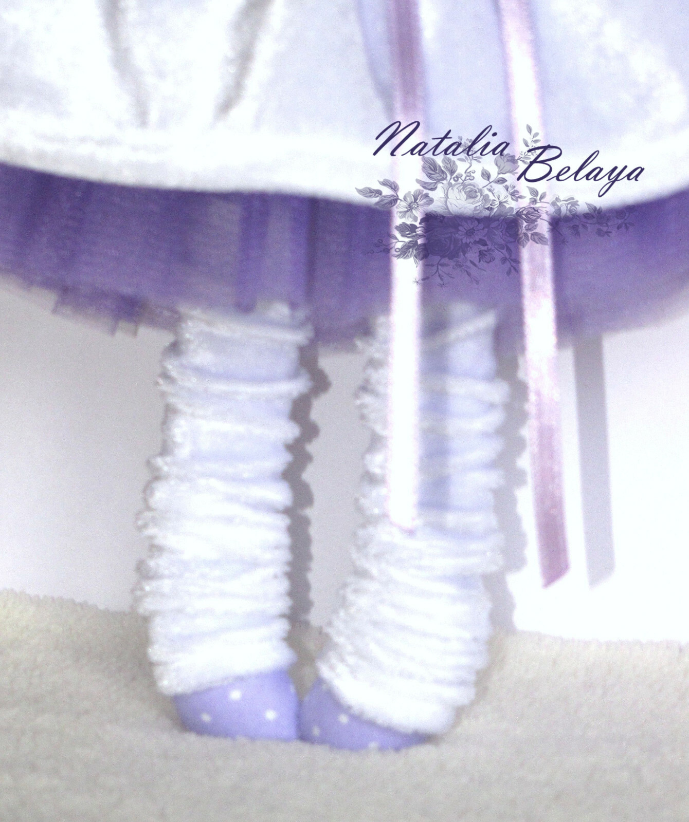 Cloth Tilda Doll Lavender Bunny Cloth Toy Stuffed Animal Rag Doll ...