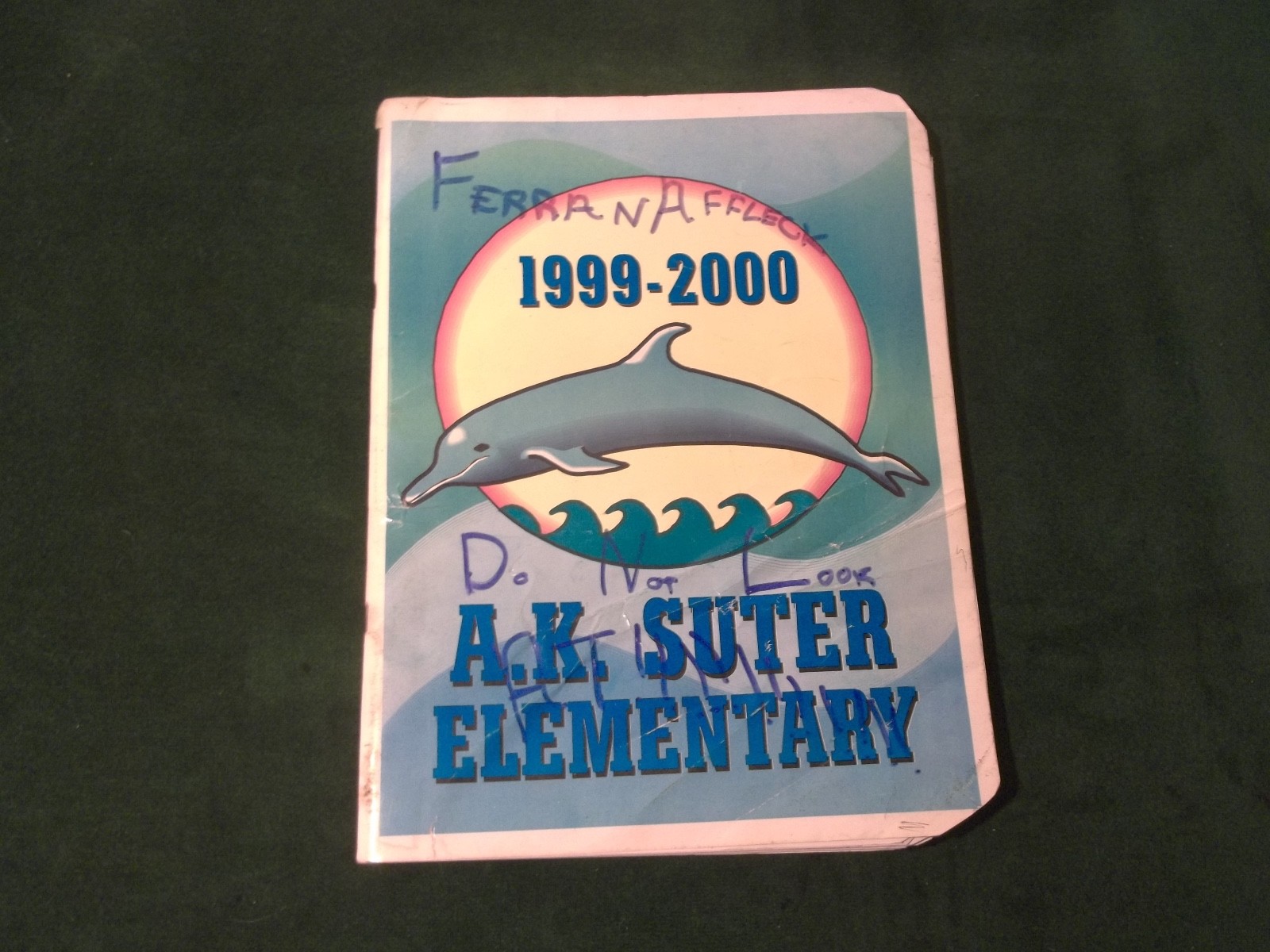 1999-2000 A K SUTER Elementary School Yearbook Pensacola, FLORIDA~ #764 ...