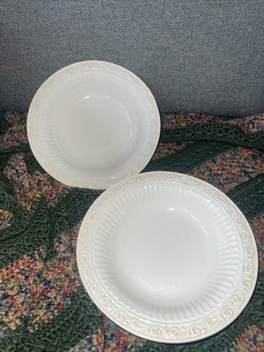 SET of 2 - Lenox BUTLER'S PANTRY Ivory Cream 9 1/2" Soup Pasta Bowls | eBay