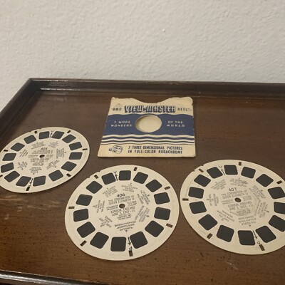 VTG Viewmaster Set of 3 Reels of Coronation of Queen Elizabeth II 3D ...