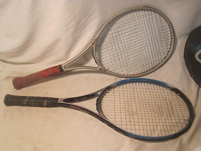 2 x pre-owned Tennis Racquet racquets racket oversize Spalding Prince ...