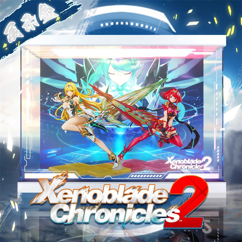 Xenoblade Chronicles 2 Mythra Pyra Action Figure LED Light Display Box ...