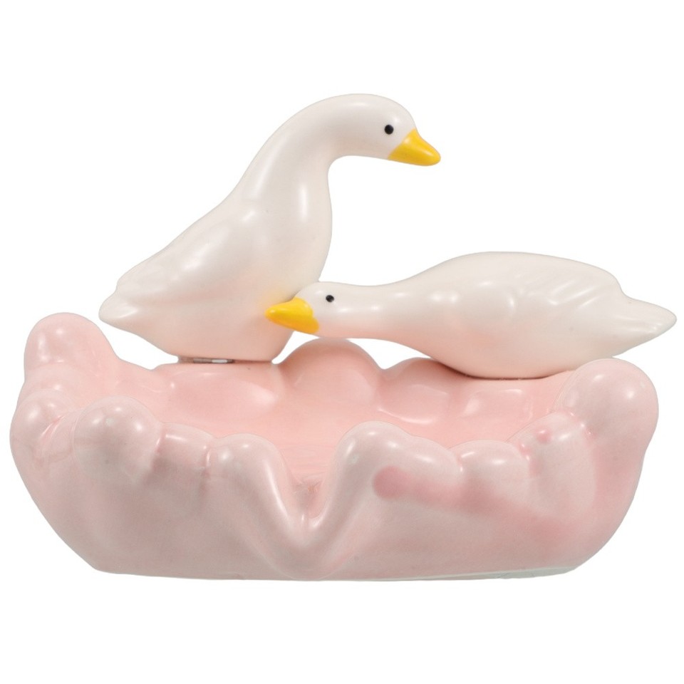 Ceramic Duck Soap Dish Self Draining Soap Tray Cute Animal Soap Holder ...