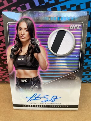 2024 Topps Midnight UFC Relic Autographs #RCATSU Tatiana Suarez Auto | eBay