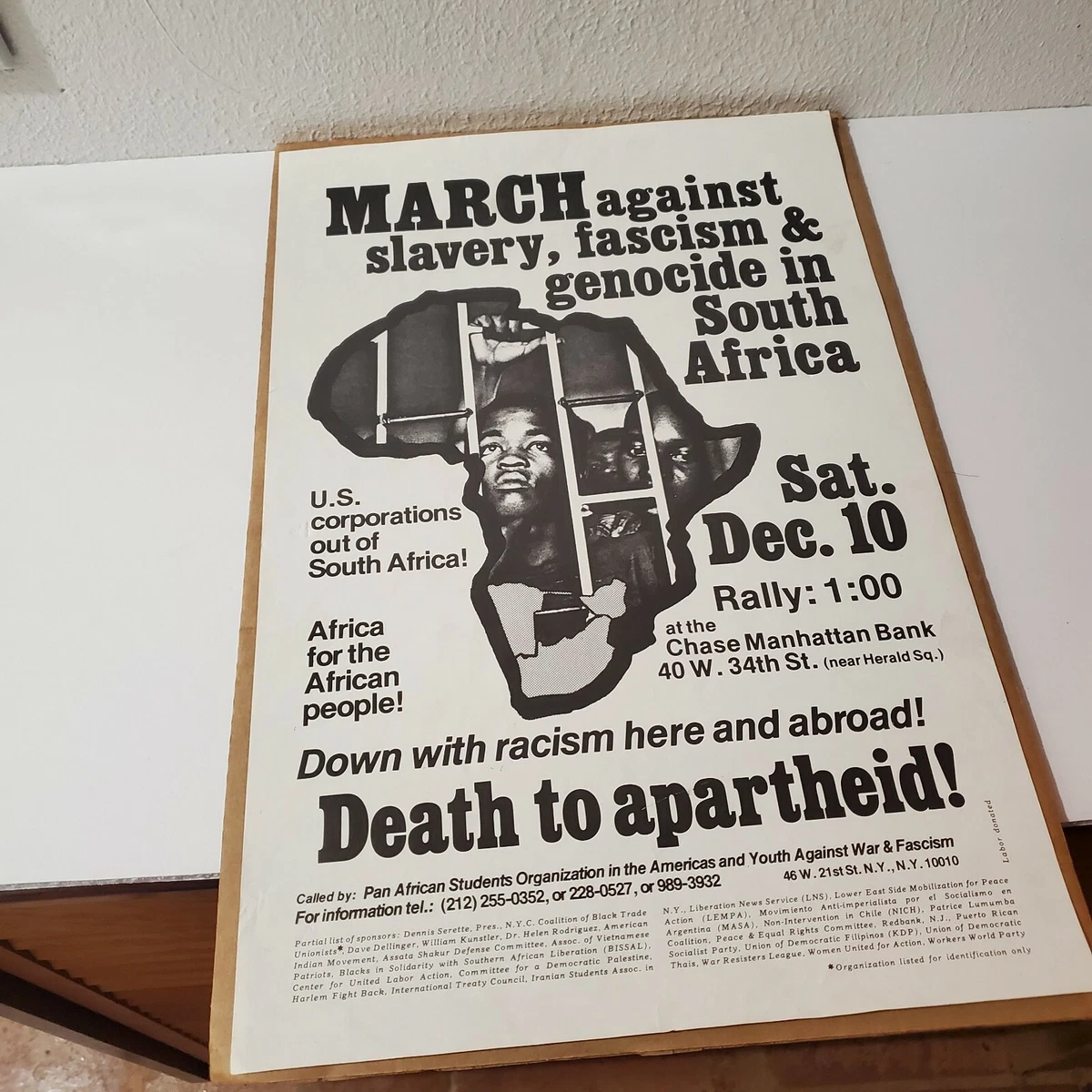 Apartheid Protest Posters