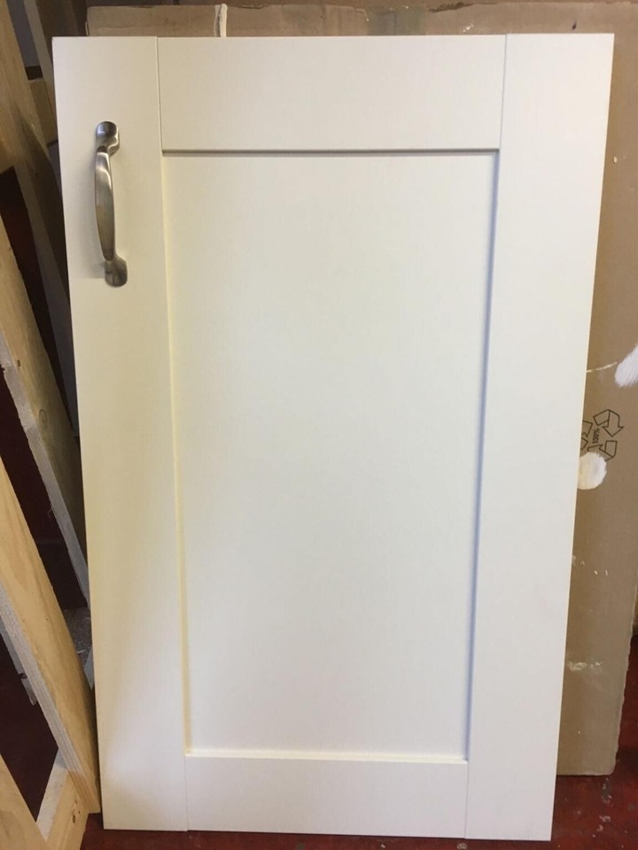 Wickes Kendal Cream Shaker Kitchen Base Wall door Cream Shaker 396mm x ...
