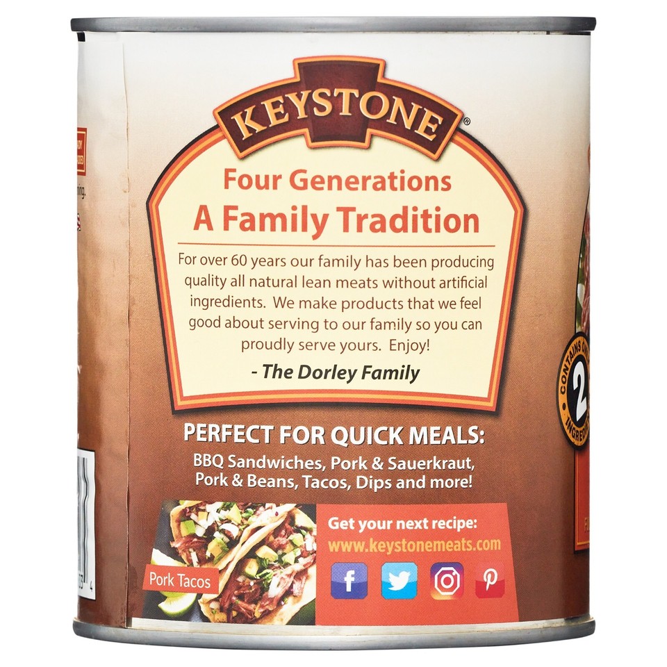 (2 pack) Keystone All Natural Pork, 28 oz Can | eBay