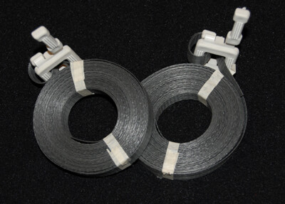 50 Polypropylene Pre-Cut Strapping 1/2" x 17' Buckle Attached - BLACK ...