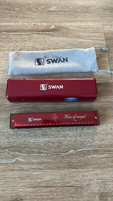 Swan Harmonica Kiss Of Angel 24-Hole Key C Vintage Scale Wind ...