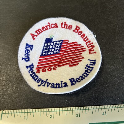 Vintage Employee Patch Keep America Beautiful Pennsylvania | eBay