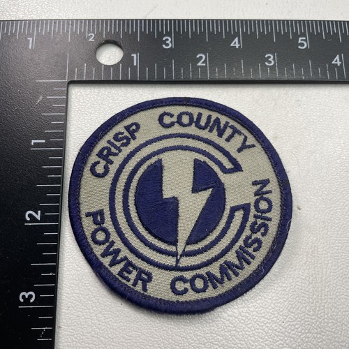 Vtg Lightning Bolt CRISP COUNTY POWER COMMISSION Patch 25E4 | eBay