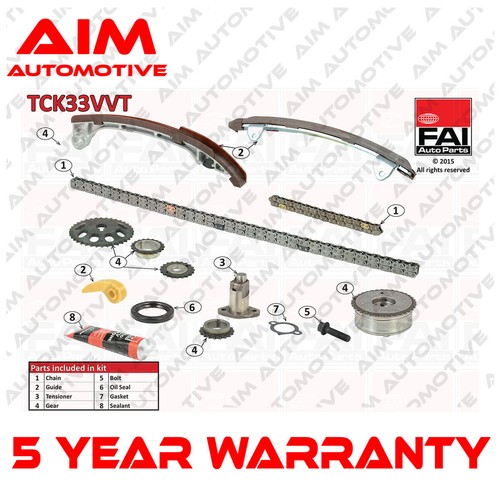 Timing Chain Kit Aim Fits Toyota RAV4 Avensis 2.0 2.4 1350628010 ...