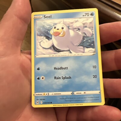 Pokemon Trading card Basic Seel HP70 033/196 | eBay