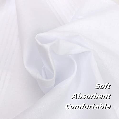 Men's Handkerchiefs Soft White Pure Cotton Hanky | eBay