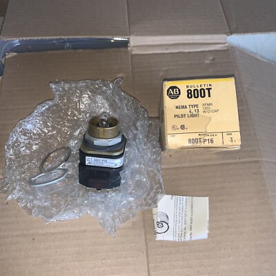 NIB ALLEN BRADLEY 800T-P16 PILOT LIGHT 120V, 800TP16 SER. T | eBay