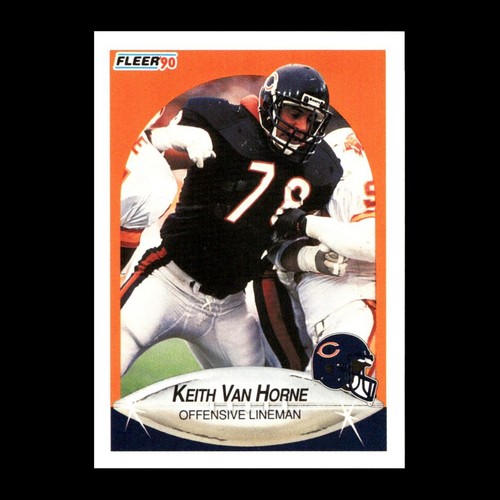 Keith Van Horne 1990 Fleer Chicago Bears #302 R325D 4 | eBay