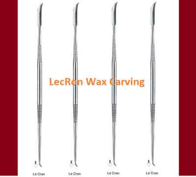 4X LecRon Wax Carvers Lab Instruments Amalgam Carving Dental ...
