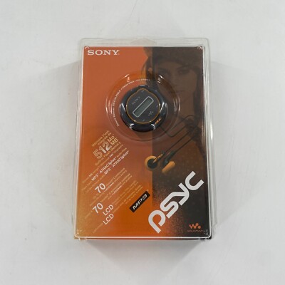 NEW RARE Sony Psyc Walkman MP3 Player 512MB NW-E105 Black Orange SEALED ...