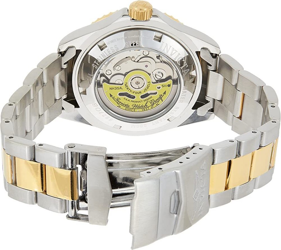 Invicta Men's Pro Diver Automatic Stainless Steel Strap Two Tone ...