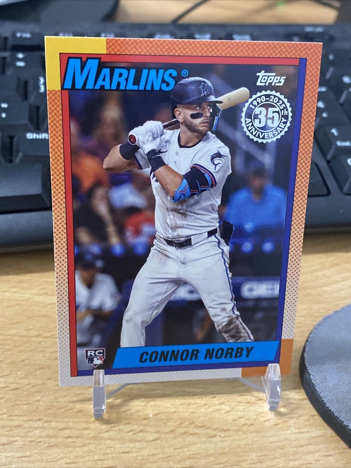 2025 TOPPS BASEBALL SERIES 1 - Connor Norby RC #T90-33 1990 35th ...