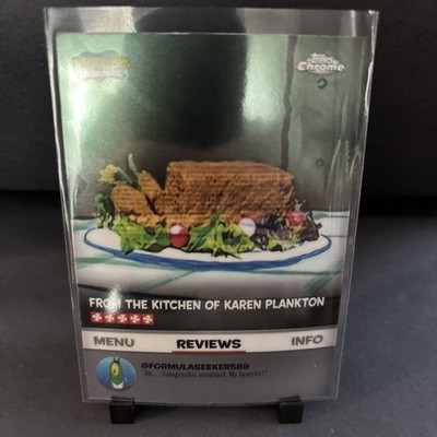 2025 Topps Chrome SpongeBob Holographic Meatloaf Reviews BB-1 | eBay