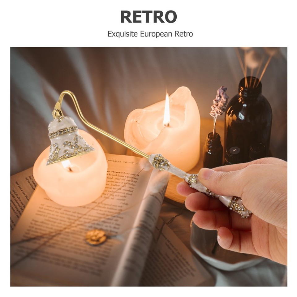 Metal Candle Snuffer Handheld Extinguisher Tool Vintage European Design ...