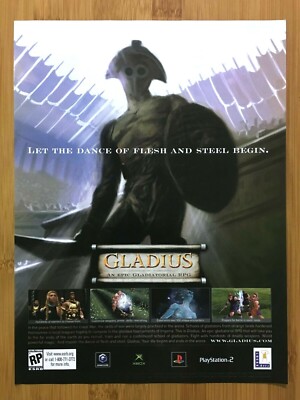 Gladius PS2 Xbox GC 2003 Vintage Print Ad/Poster Official Original Promo Art | eBay