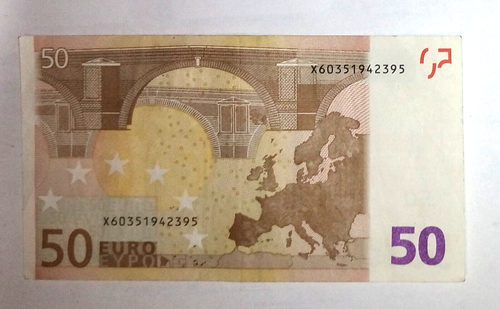 50 EURO TRICHET 2002 SERIE X RARA BANCONOTA | eBay