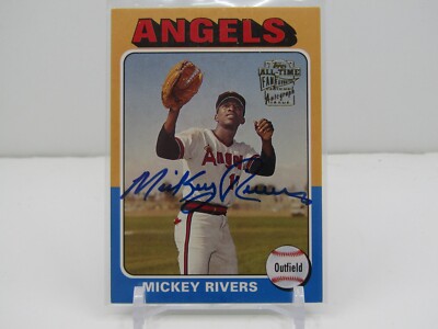 MICKEY RIVERS 2004 TOPPS FAN FAVORITES AUTOGRAPH AUTO! ANAHEIM ANGELS ...
